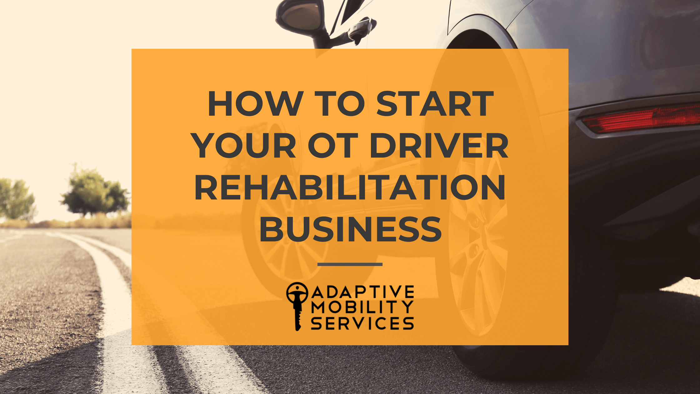 How To Start Your OT Driver Rehabilitation Business